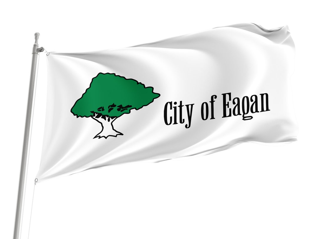 Eagan, Minnesota Flag, Unique Design Print, Double Seams, Bright ...