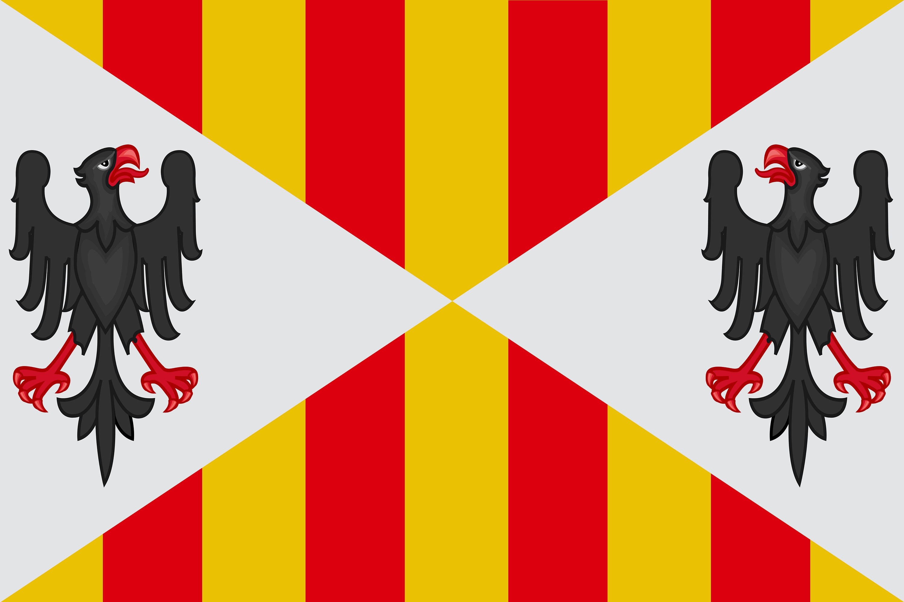 Kingdom of Sicily Flag, Unique Design Print, Double Seams, Bright ...