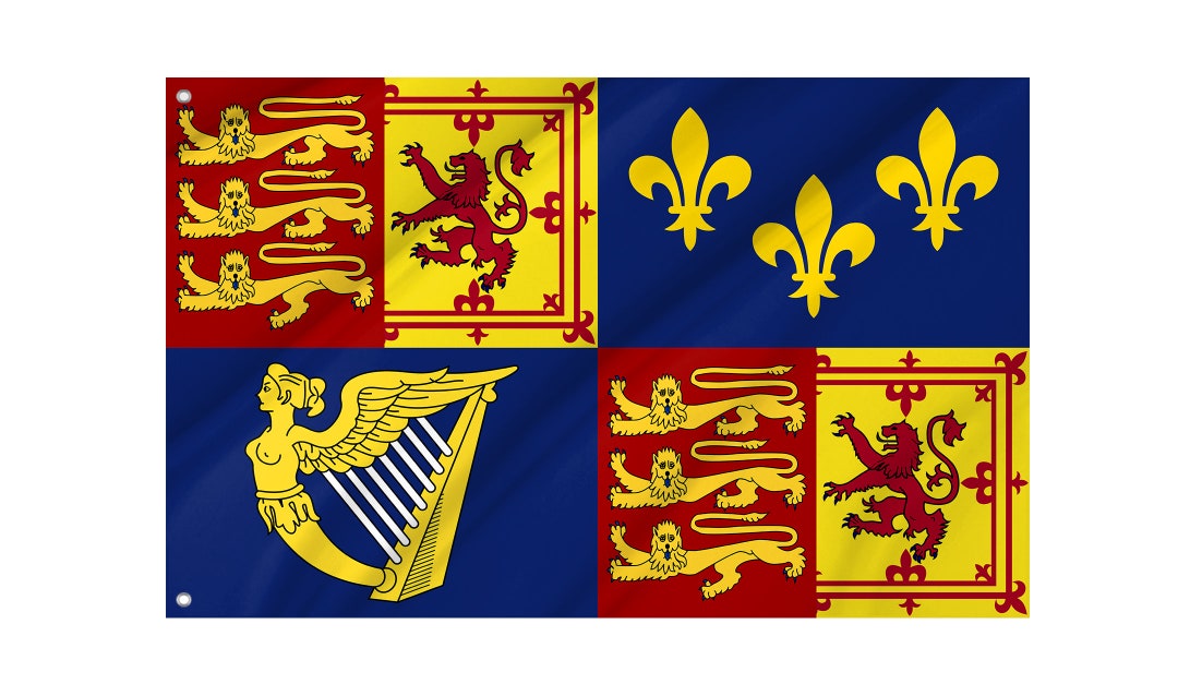 Royal Standard of Great Britain Flag (1707-1714), Unique Design Print ...