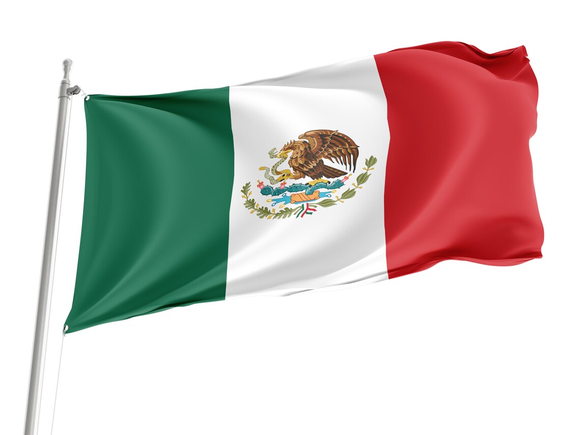 Flag of Mexico, Patriotic Flags, Unique Design Print, Flags for Indoor ...