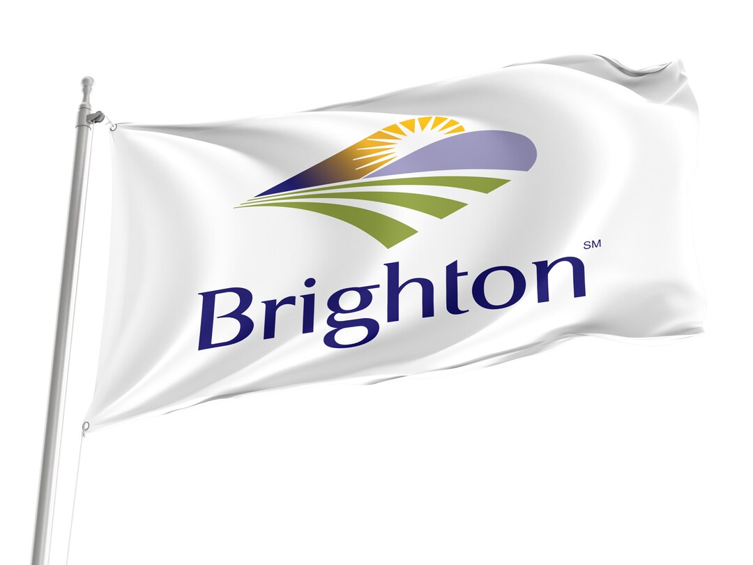Brighton, Colorado Flag, Unique Design Print, Double Seams, Bright ...