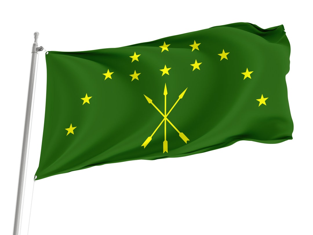 Circassian Flag: Unique Design Print With Brass Grommets (3x5 Ft) - Etsy