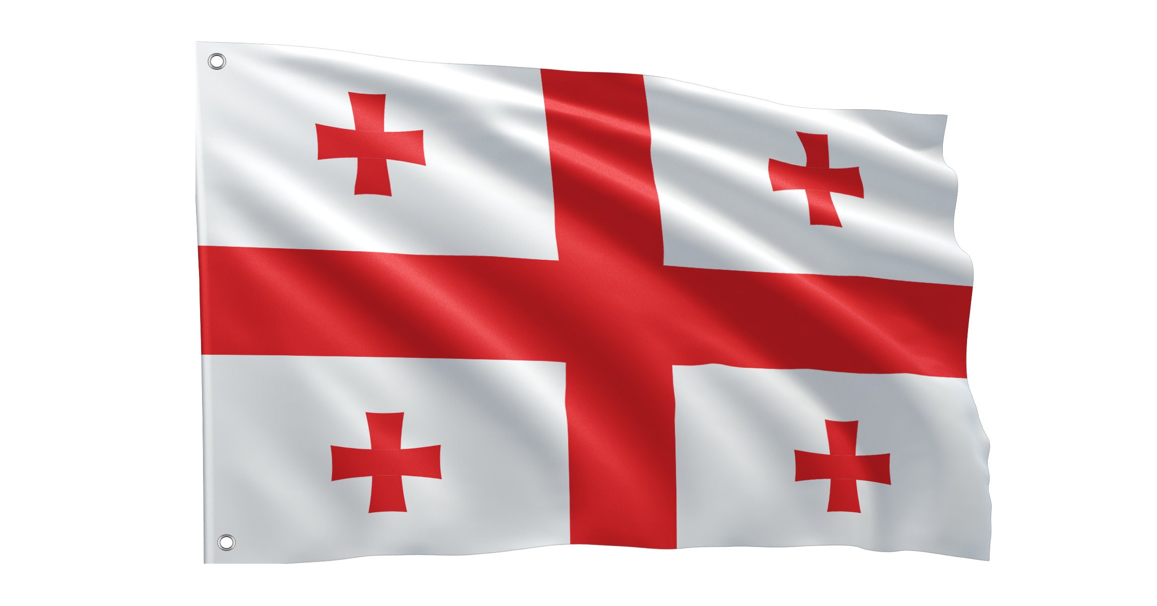 Flag of Georgia, Patriotic Flags, Unique Design Print, Flags for Indoor ...