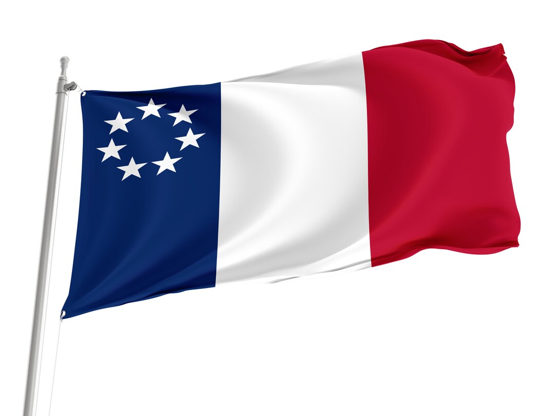 Louisiana January 1861 Flag: Unique Design Print, 3x5 Ft - Etsy
