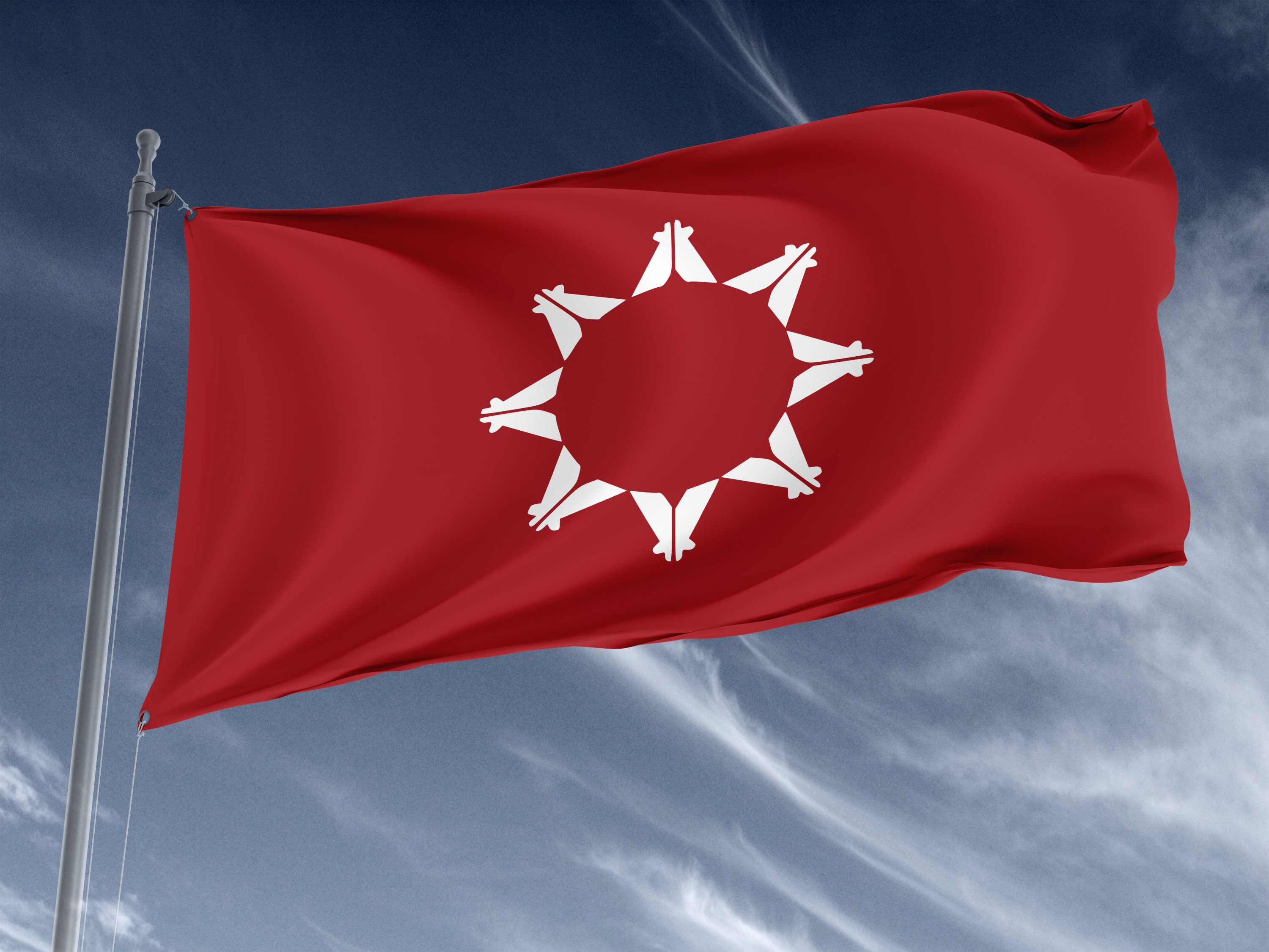 Oglala Sioux Tribe Flag, Unique Design Print, Double Sided Large Flag ...