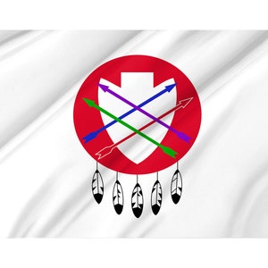 Peoria Indian Tribe of Oklahoma Flag, Unique Design Print, Double Seams ...