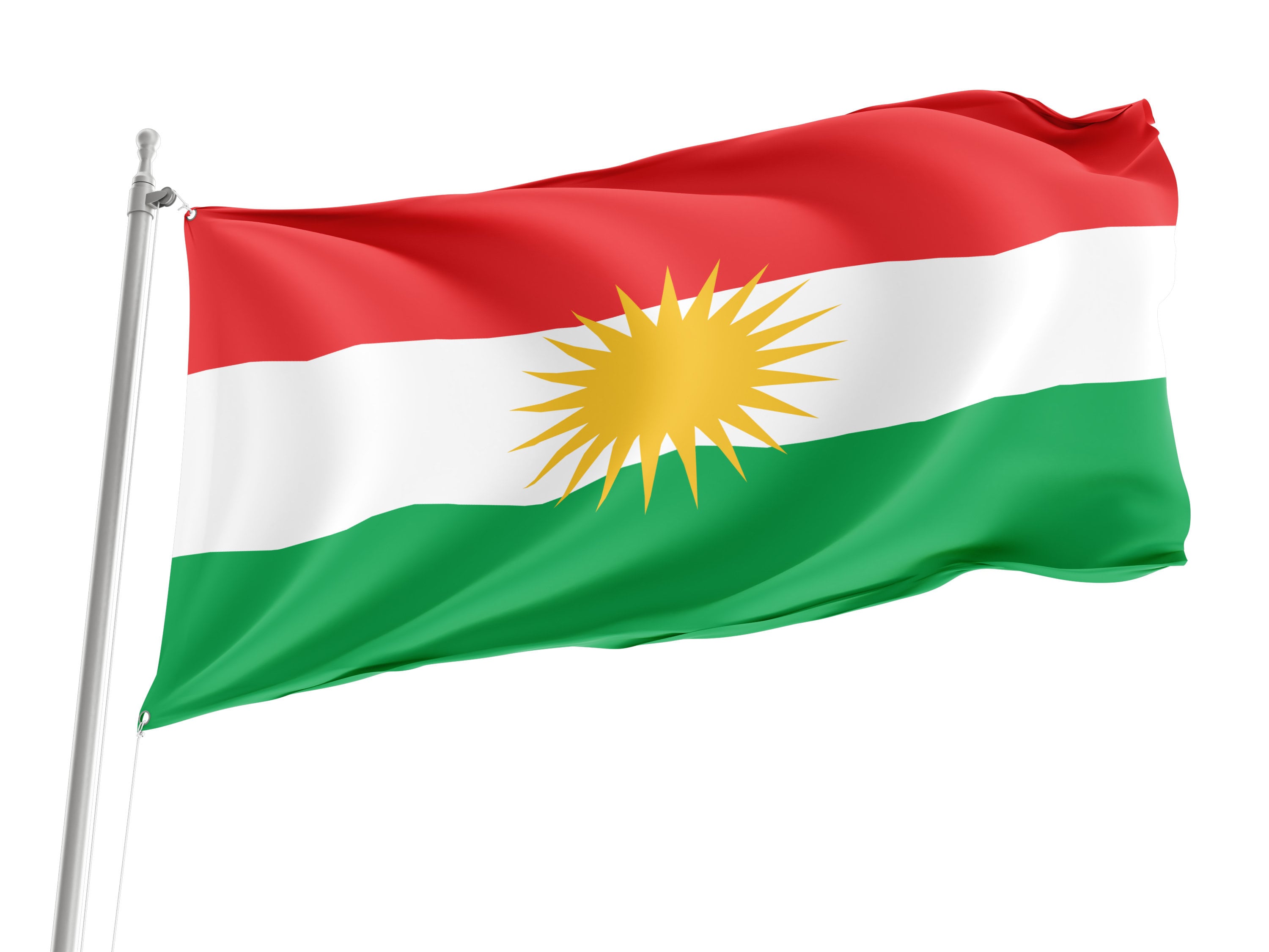 Flag of Kurdistan, Patriotic Flags, Unique Design Print, Flags for ...