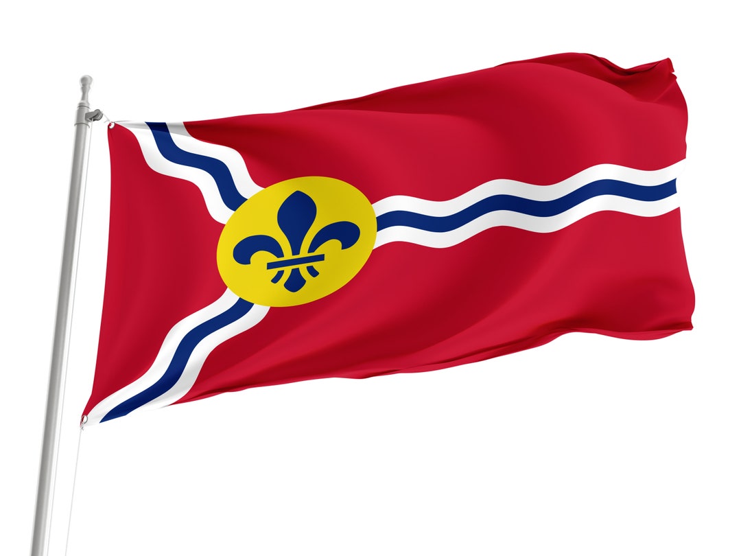 St. Louis Flag: Unique Design, Bright Colors, 3x5 Ft - Etsy