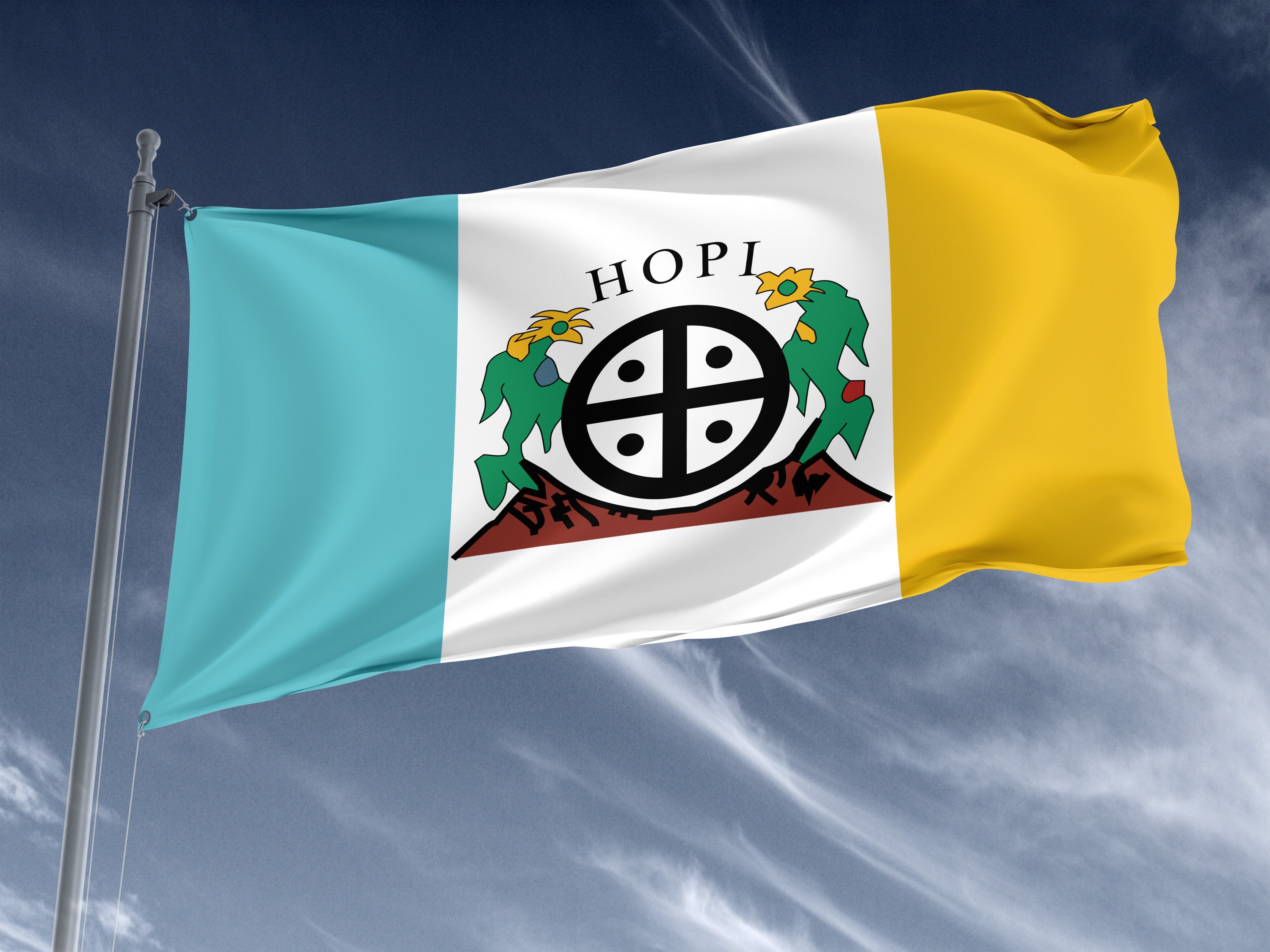 Hopi Reservation Flag, Unique Design Print, Double Seams, Bright ...