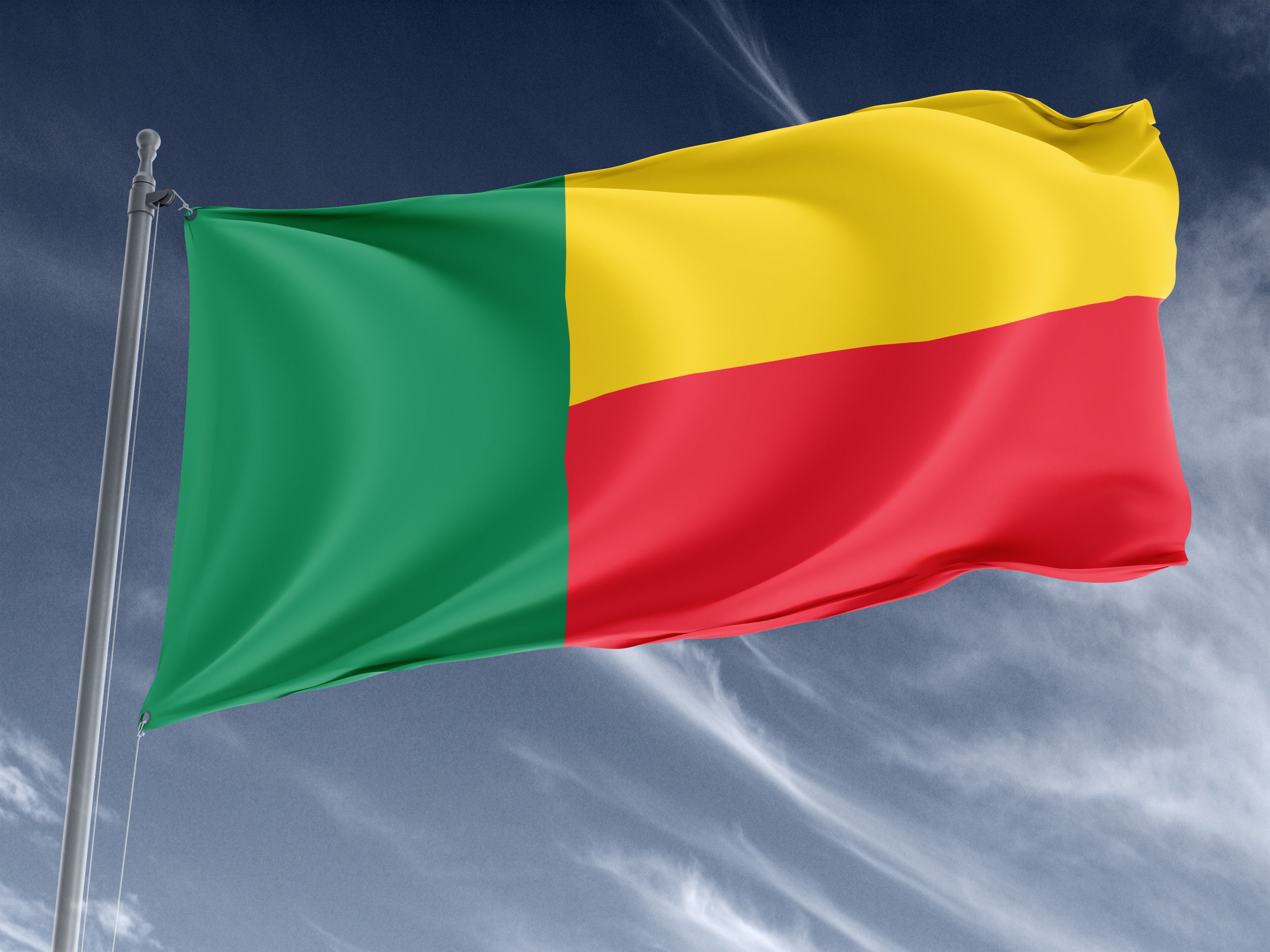 Flag of Benin, Patriotic Flags, Unique Design Print, Flags for Indoor ...