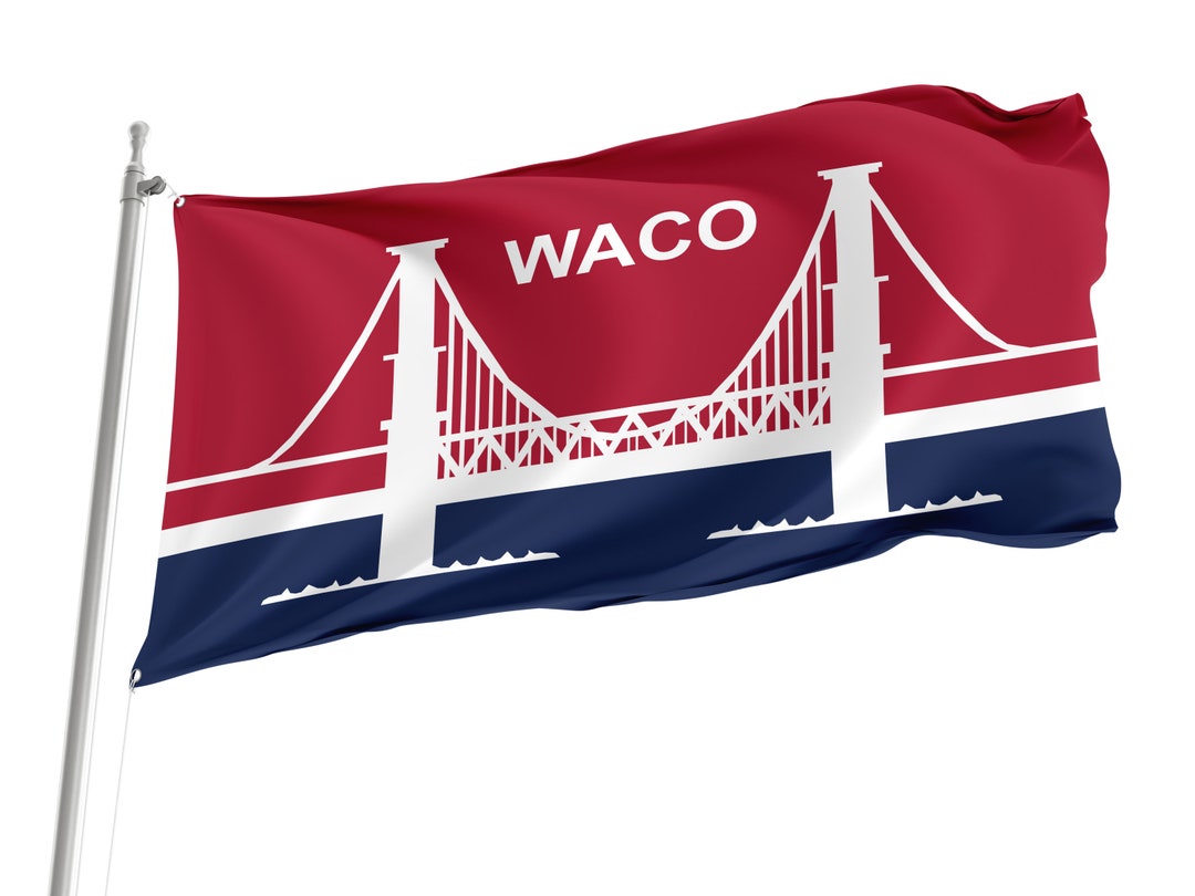 Waco, Texas Flag: Unique Design, Indoor/outdoor, 3x5 Ft - Etsy