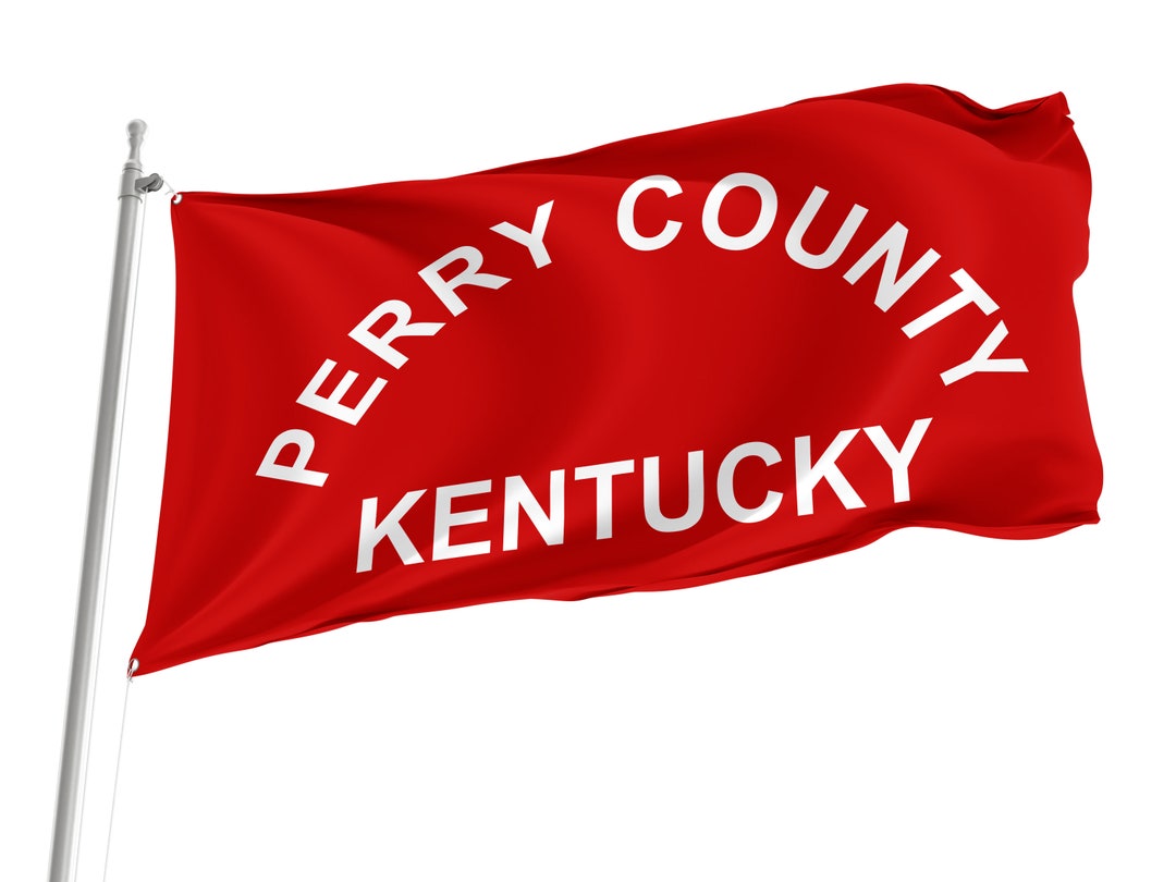 Perry County, Kentucky Flag, Unique Design Print, Double Seams, Bright ...