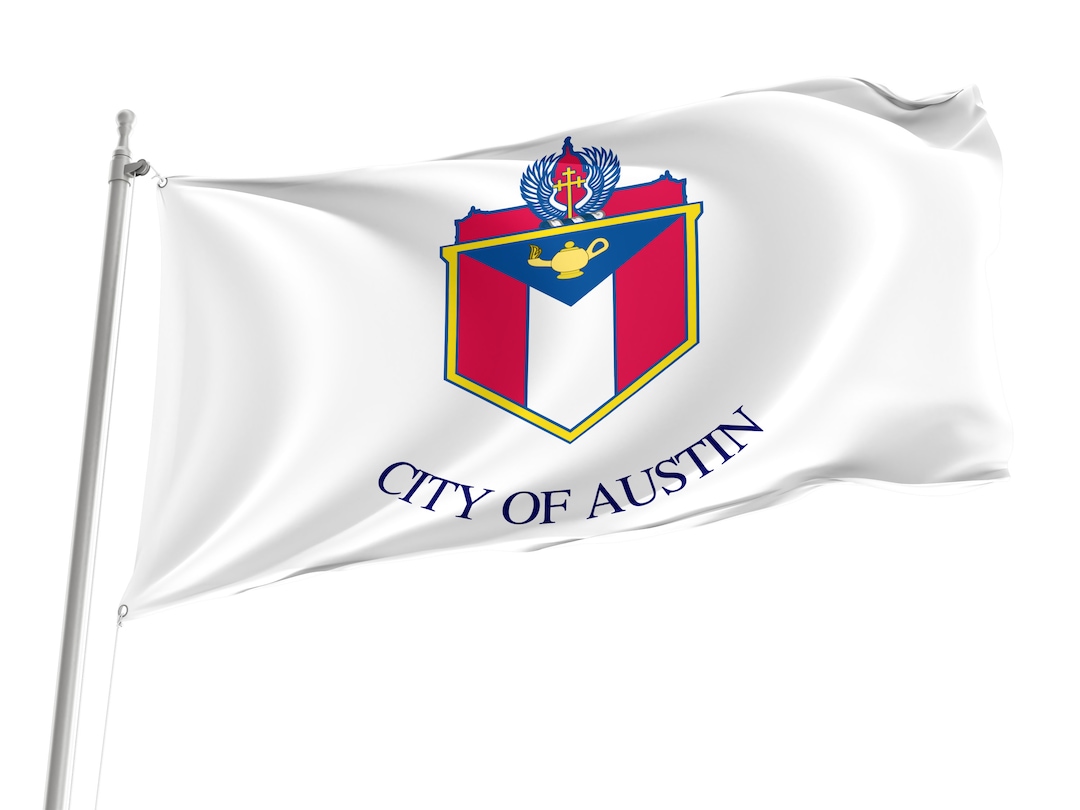 Austin, Texas Flag, Unique Design Print, Double Seams, Bright Colours ...