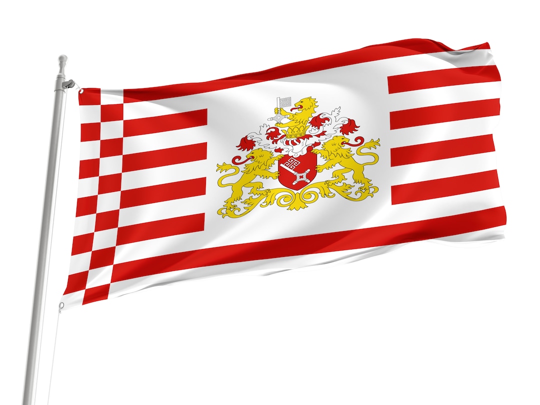 Bremen State Flag: Unique Design Print With Brass Grommets (3x5ft) - Etsy