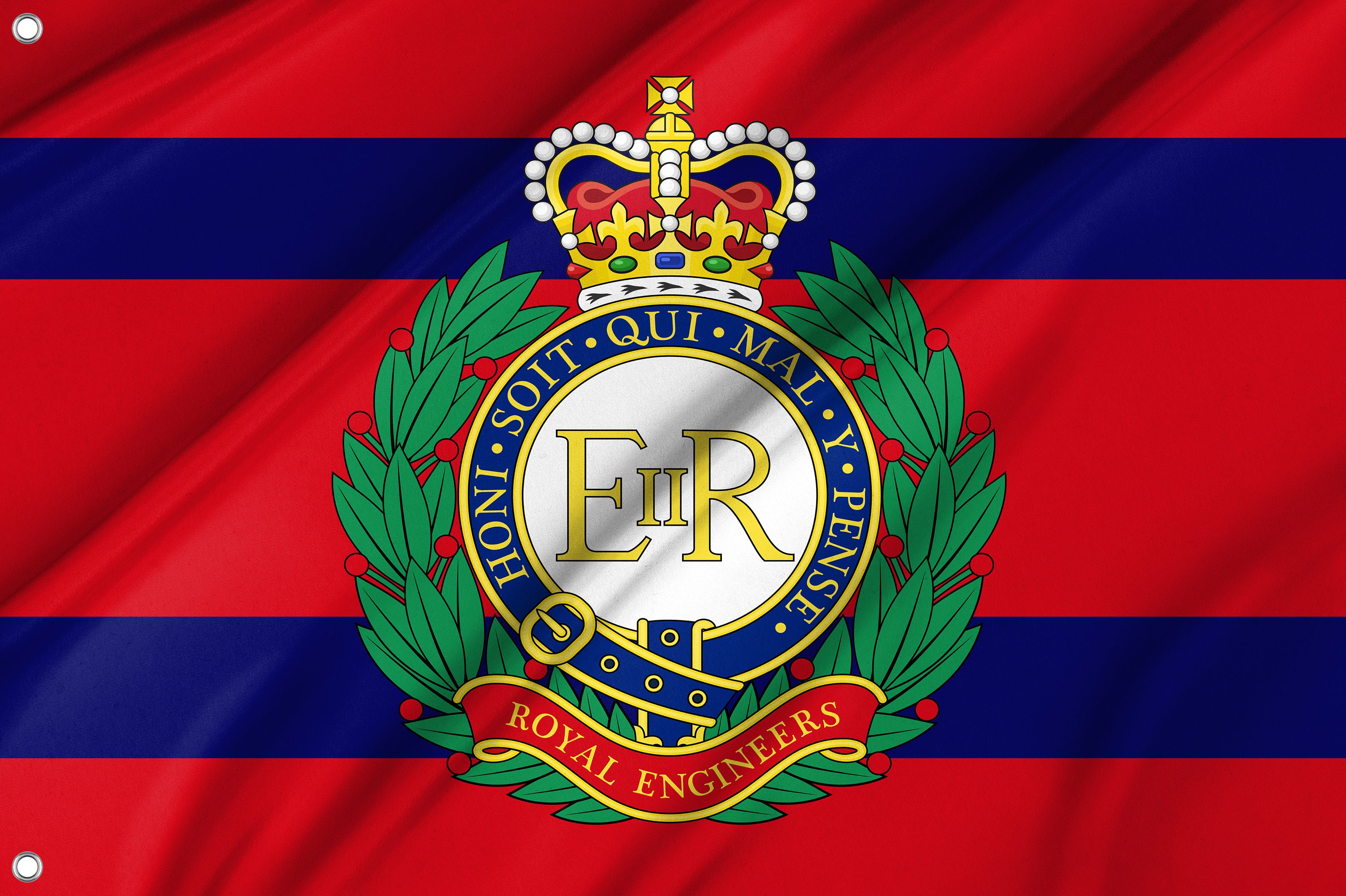 Flag of Royal Engineers Corps, Unique Design Print, Flags for Indoor ...
