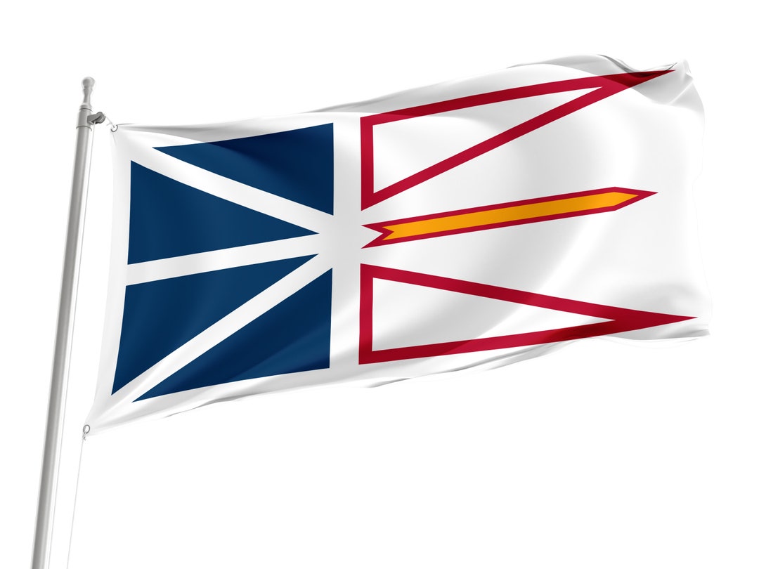 Flag of Newfoundland and Labrador With Brass Grommets, Unique Design ...