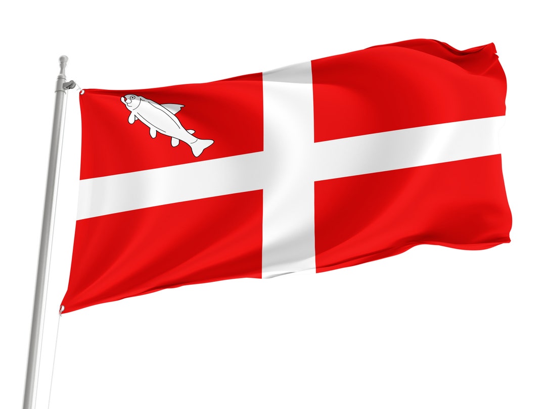 Flag of Annecy With Brass Grommets, France, Unique Design Print, Double ...