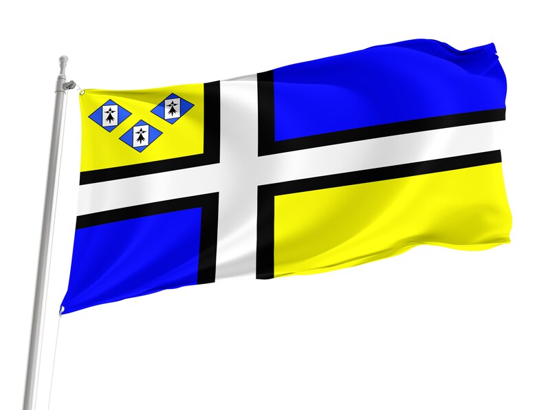 Flag of Dol-de-bretagne With Brass Grommets France Unique - Etsy