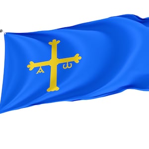 Flag of Asturias, Unique Design Print, Flags for Indoor & Outdoor Use ...