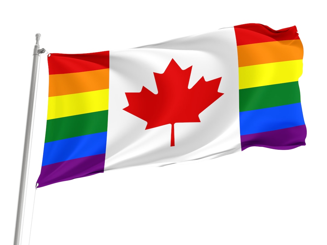 Canada Pride Flag With Brass Grommets, Unique Design Print, Double ...
