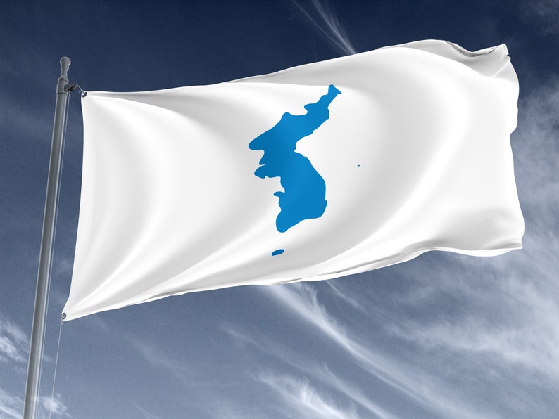 Korean Unification Flag: Double Sided 3x5ft, EU Made - Etsy