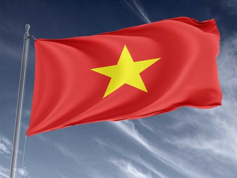 Flag of Vietnam, Patriotic Flags, Unique Design Print, Flags for Indoor ...