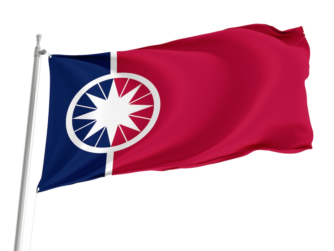 Norman, Oklahoma Flag, Unique Design Print, Double Seams, Bright ...