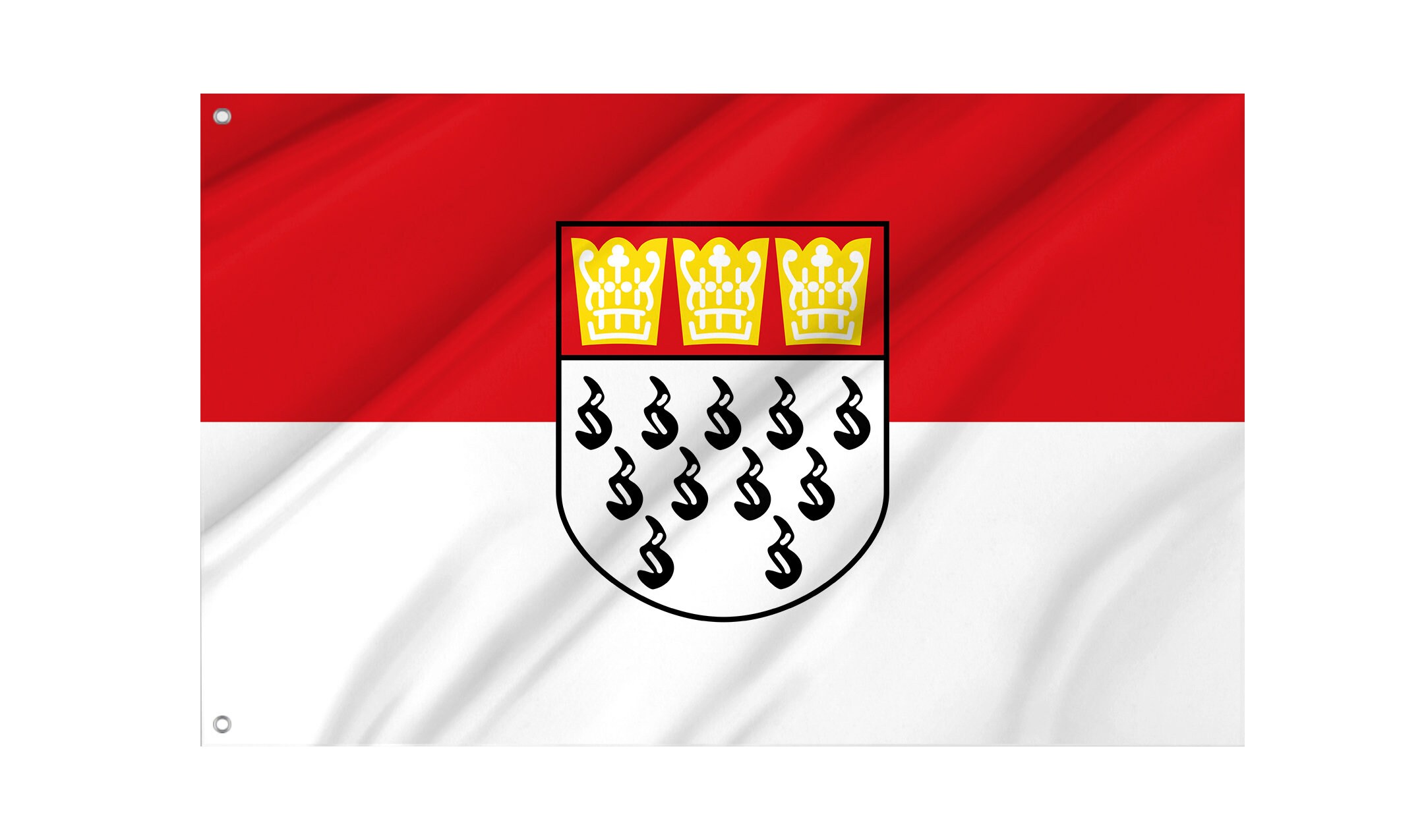 Cologne Flag With Brass Grommets Unique Design Print Double - Etsy