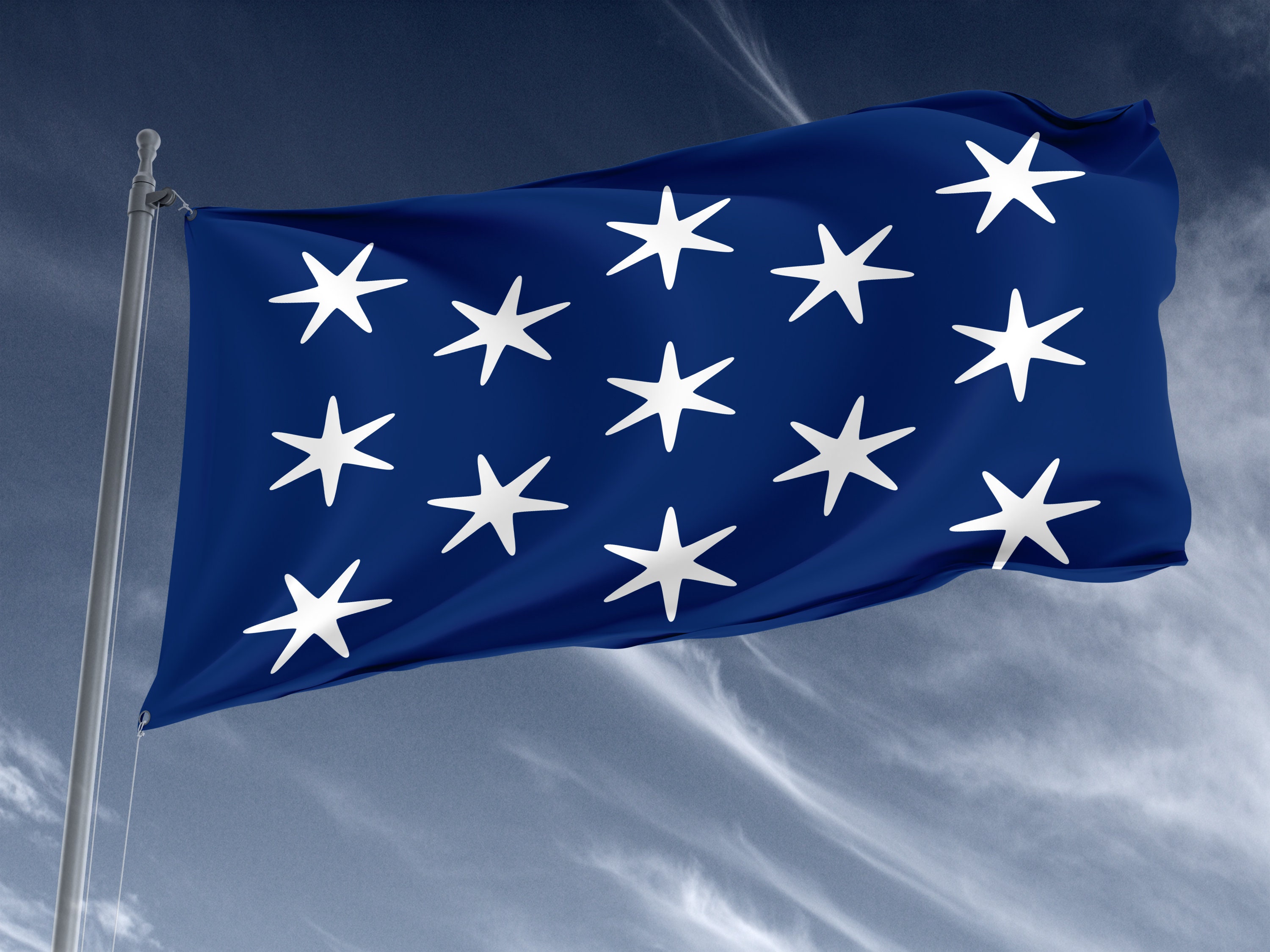 George Washington Personal Position Flag, Unique Design Print, Double ...