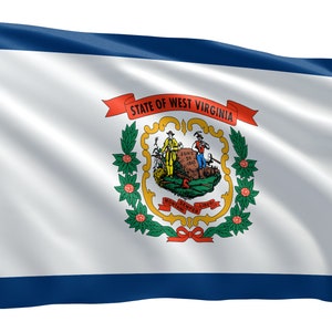 West Virginia State Flag, Patriotic Flags, Unique Design Print, USA ...