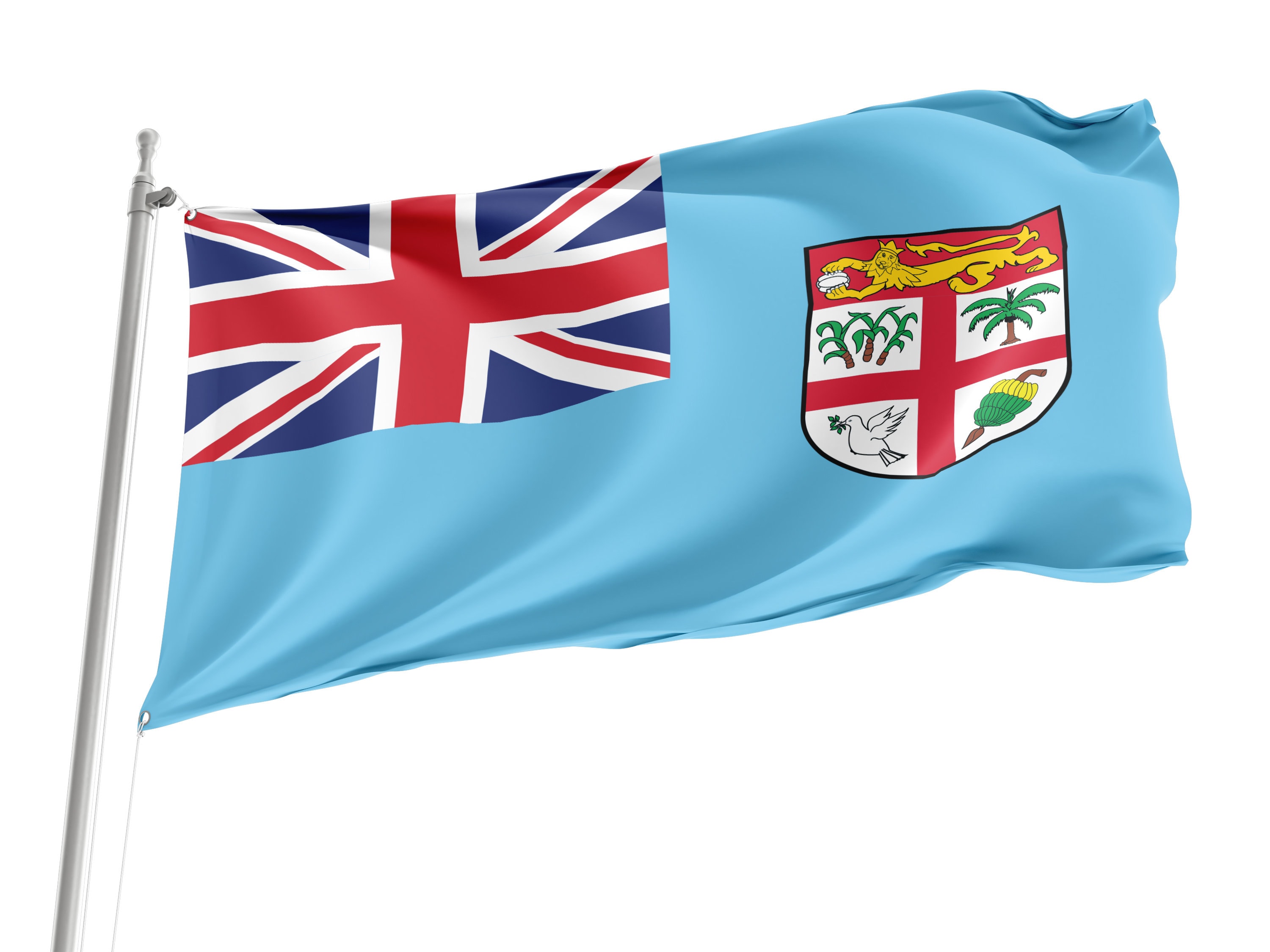 Flag of Fiji, Patriotic Flags, Unique Design Print, Flags for Indoor ...