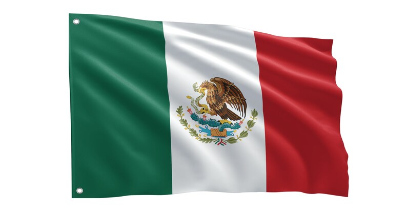 Flag of Mexico, Patriotic Flags, Unique Design Print, Flags for Indoor ...
