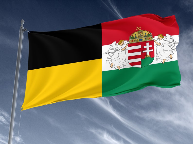 Habsburg Monarchy and Kingdom of Hungary Flag: 3x5 Ft, Brass Grommets ...