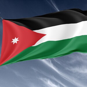 Flag of Jordan, Patriotic Flags, Unique Design Print, Flags for Indoor ...