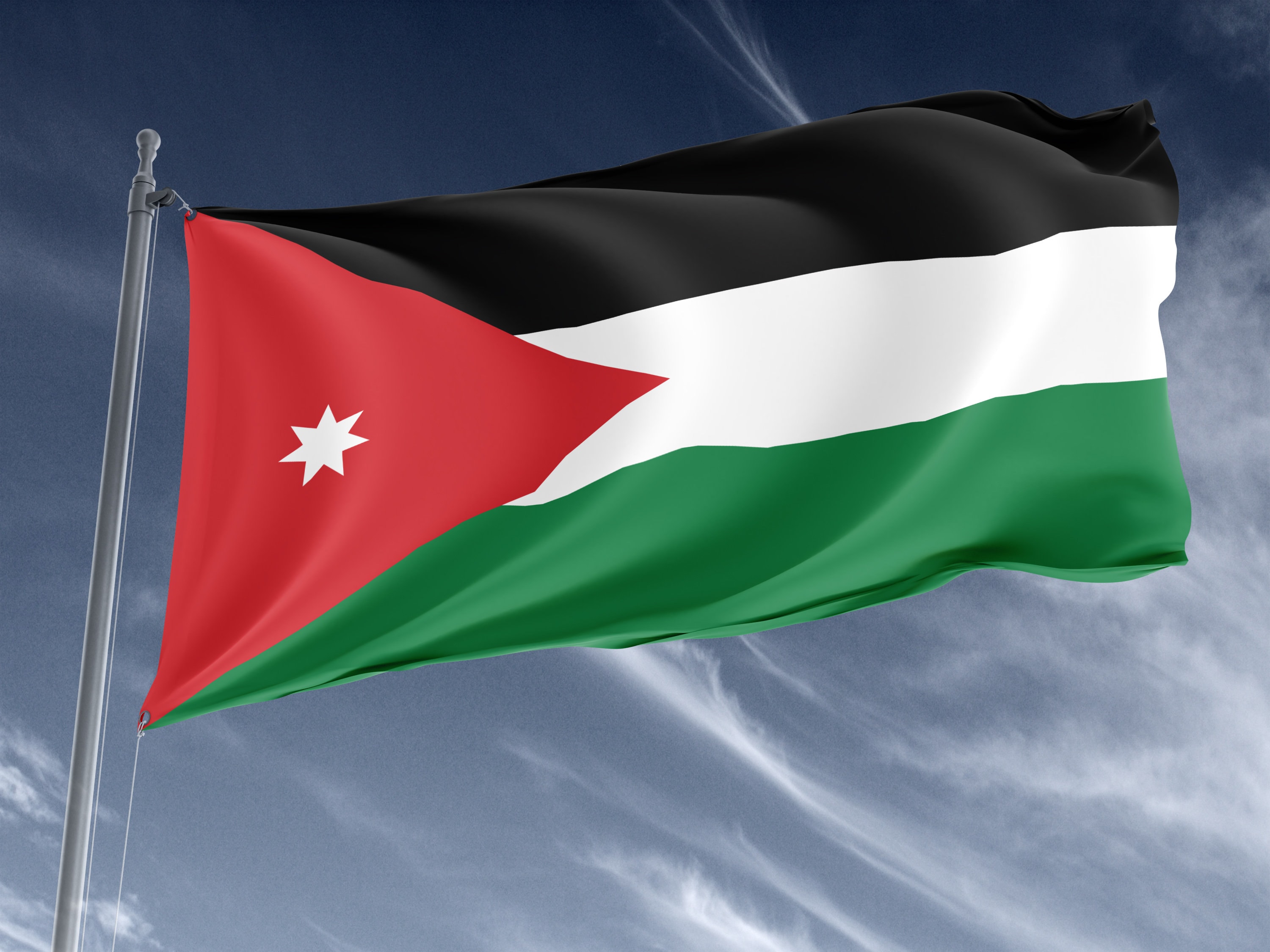 Flag of Jordan, Patriotic Flags, Unique Design Print, Flags for Indoor ...