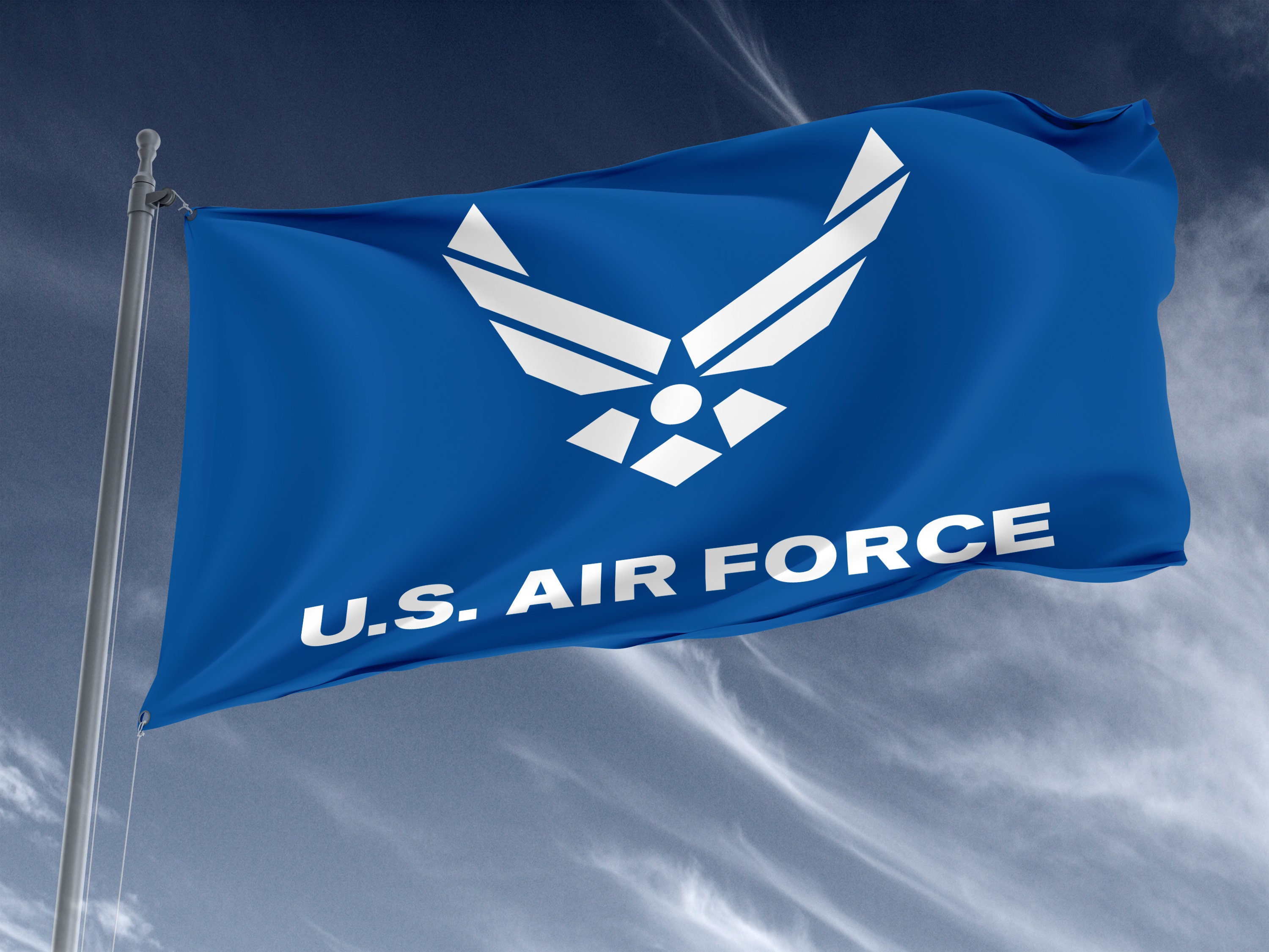 US Air Force Flag, Unique Design Print, Double Seams, Bright Colours ...