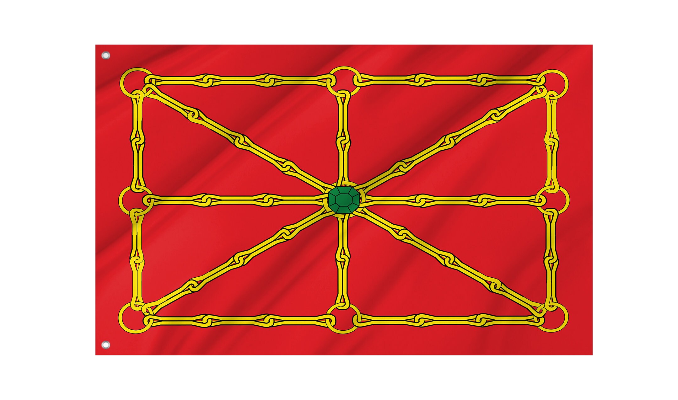 Flag Navarre, Unique Design Print, Double Sided Large Flag, Size 3x5ft ...