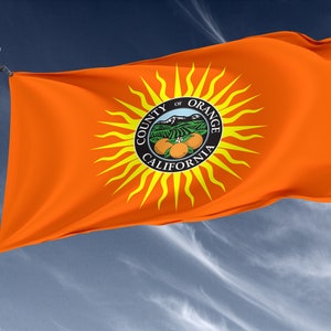 Orange County, California Flag, Unique Design Print, Double Seams ...
