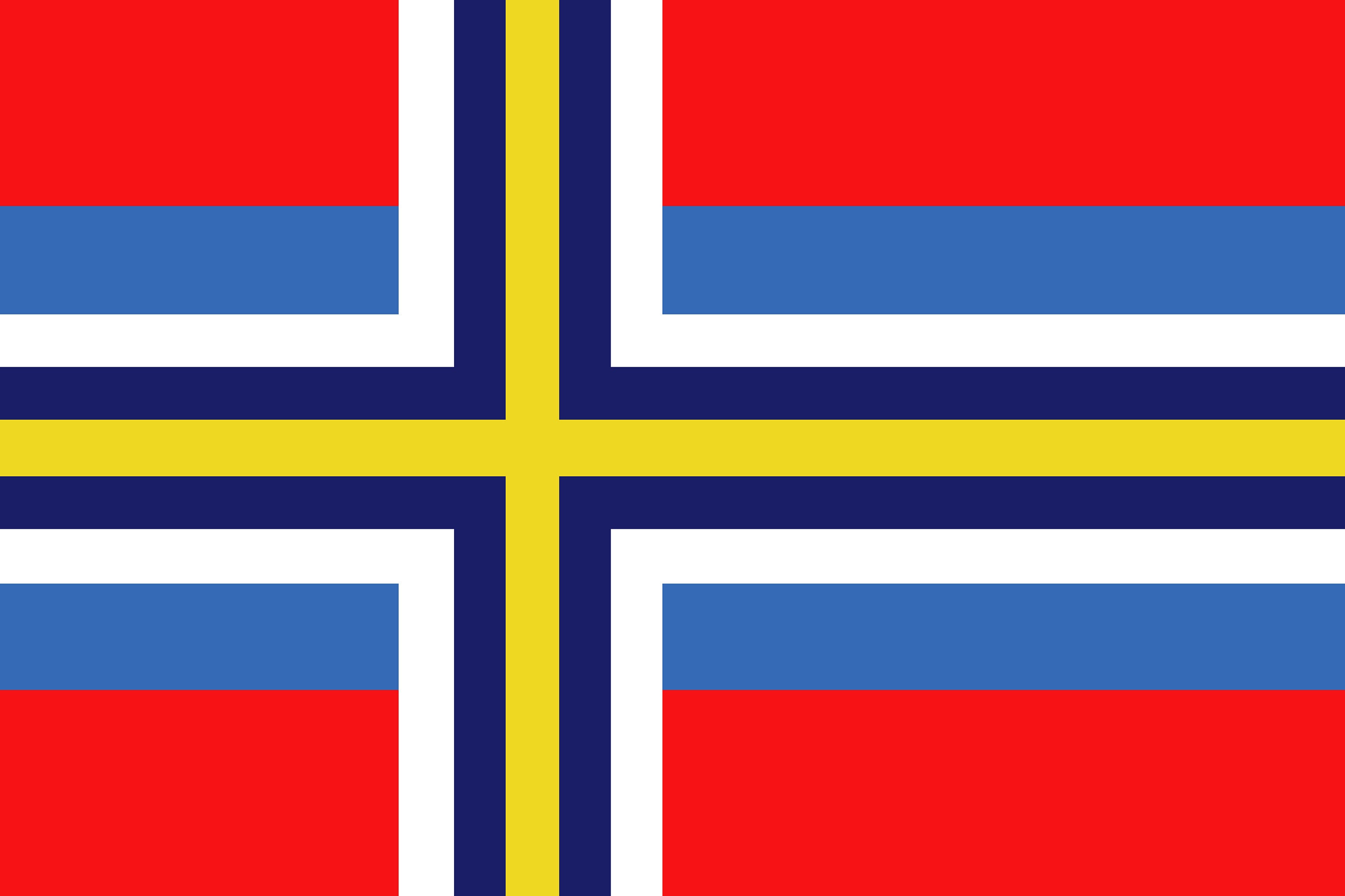 Scandinavia Flag With Brass Grommets, Unique Design Print, Double Sided ...