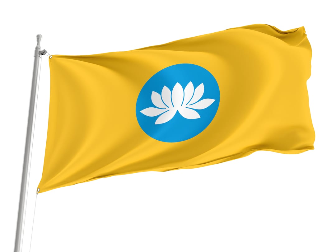 Flag of Kalmykia, Unique Design Print, Double Sided Large Flag, Size ...