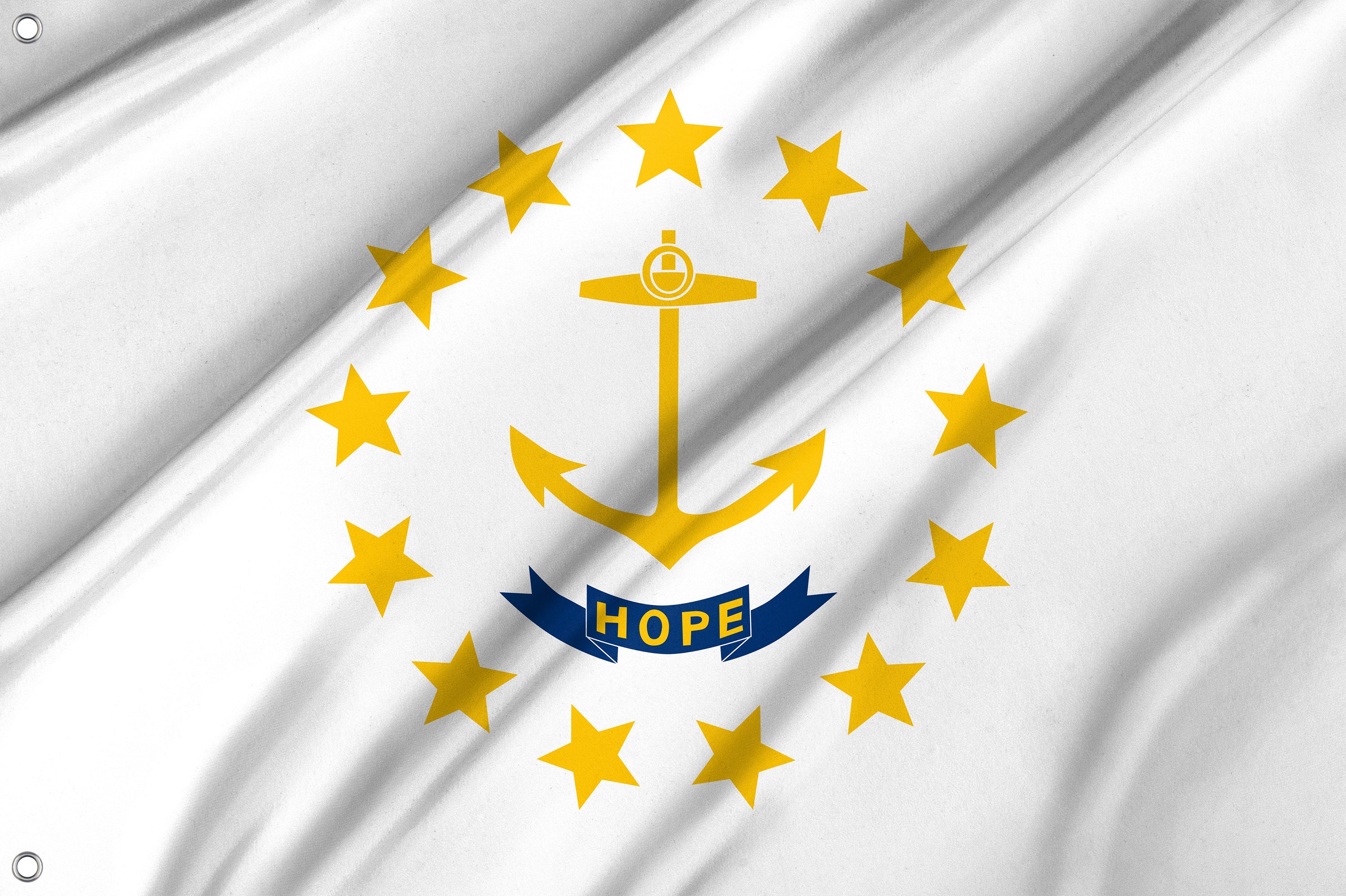 Rhode Island State Flag, Patriotic Flags, Unique Design Print, USA ...