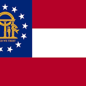 Georgia State Flag, Patriotic Flags, Unique Design Print, USA States ...