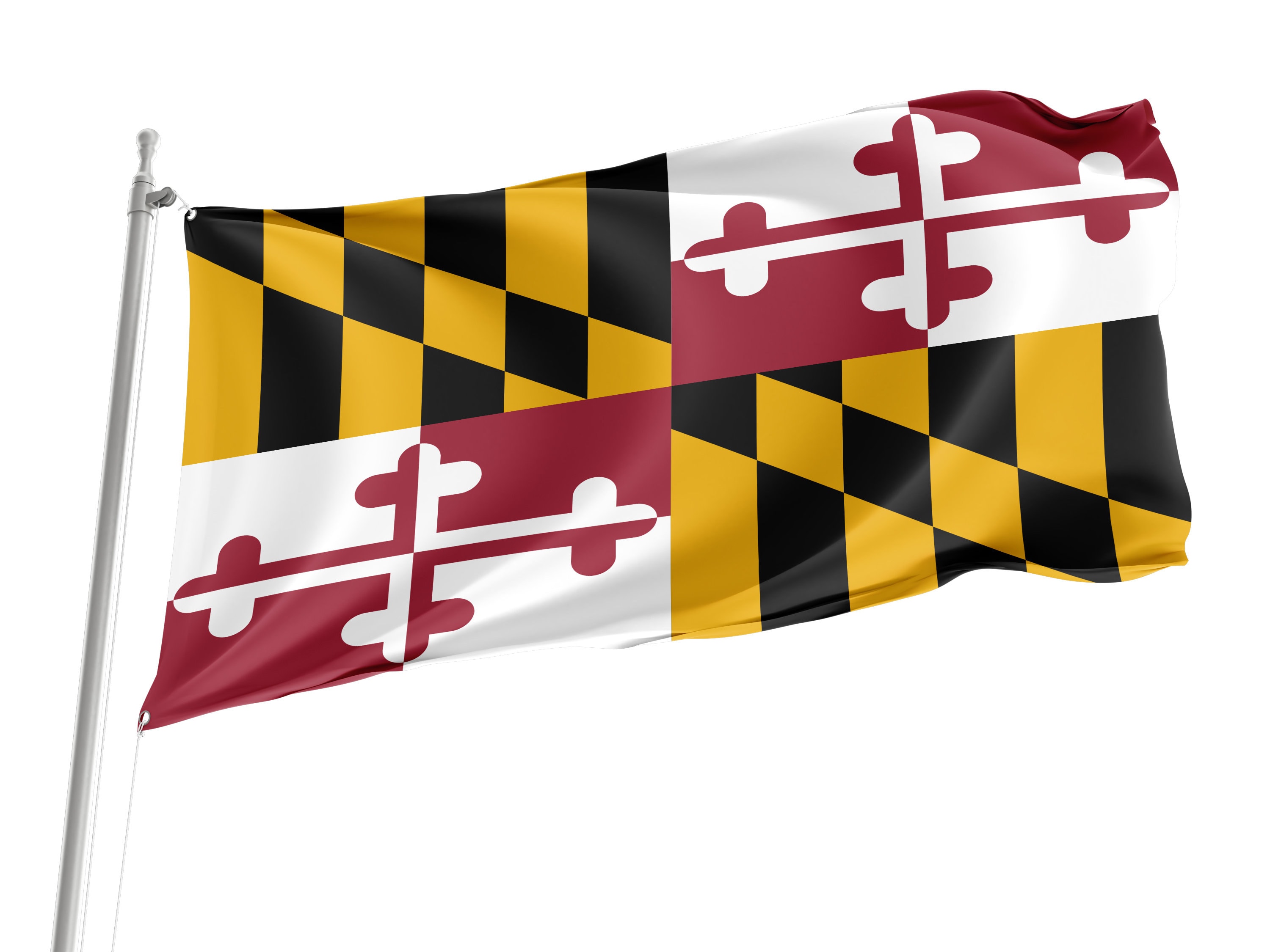 Maryland State Flag, Patriotic Flags, Unique Design Print, USA States ...