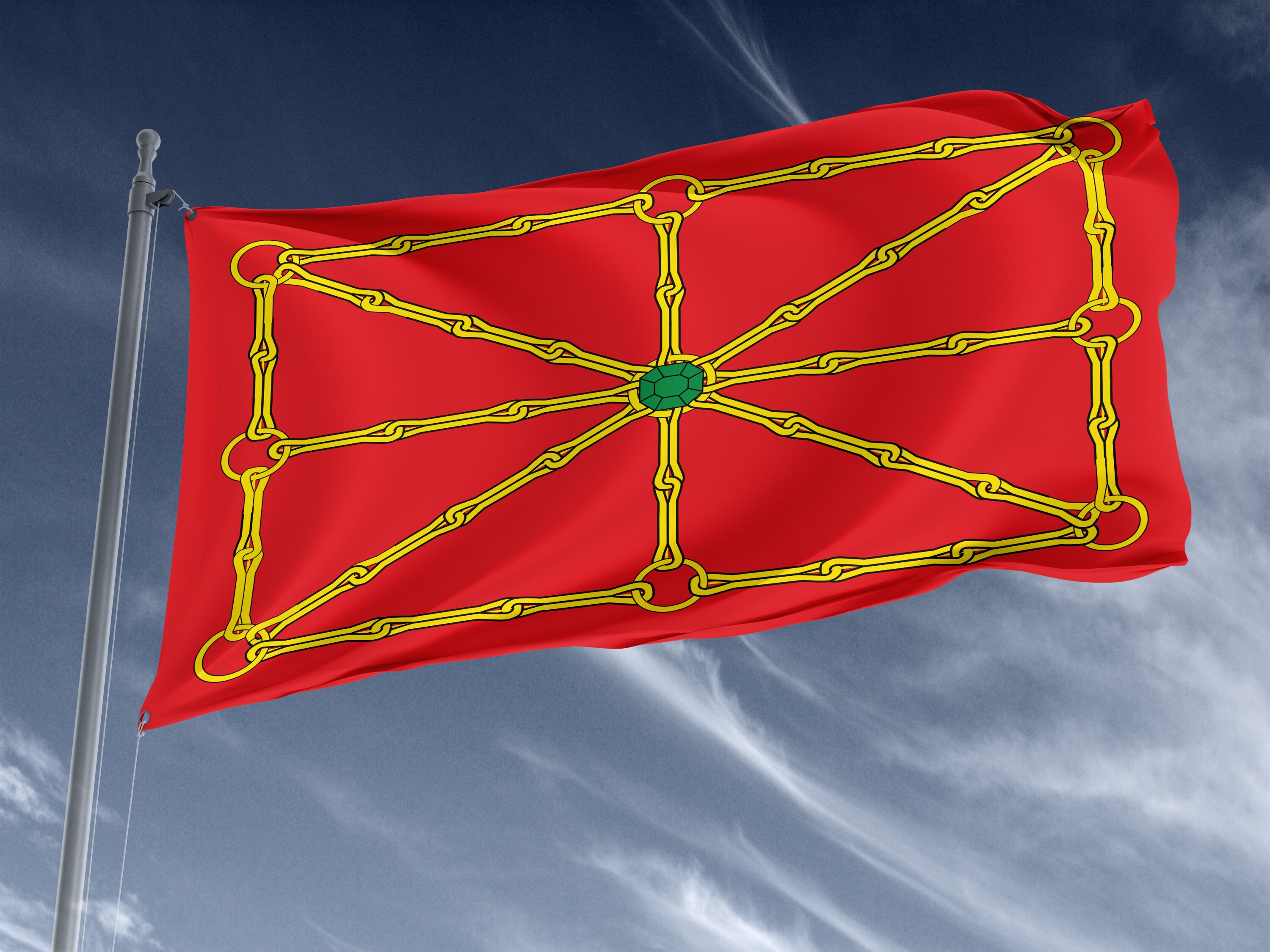 Flag Navarre Unique Design Print Double Sided Large Flag - Etsy