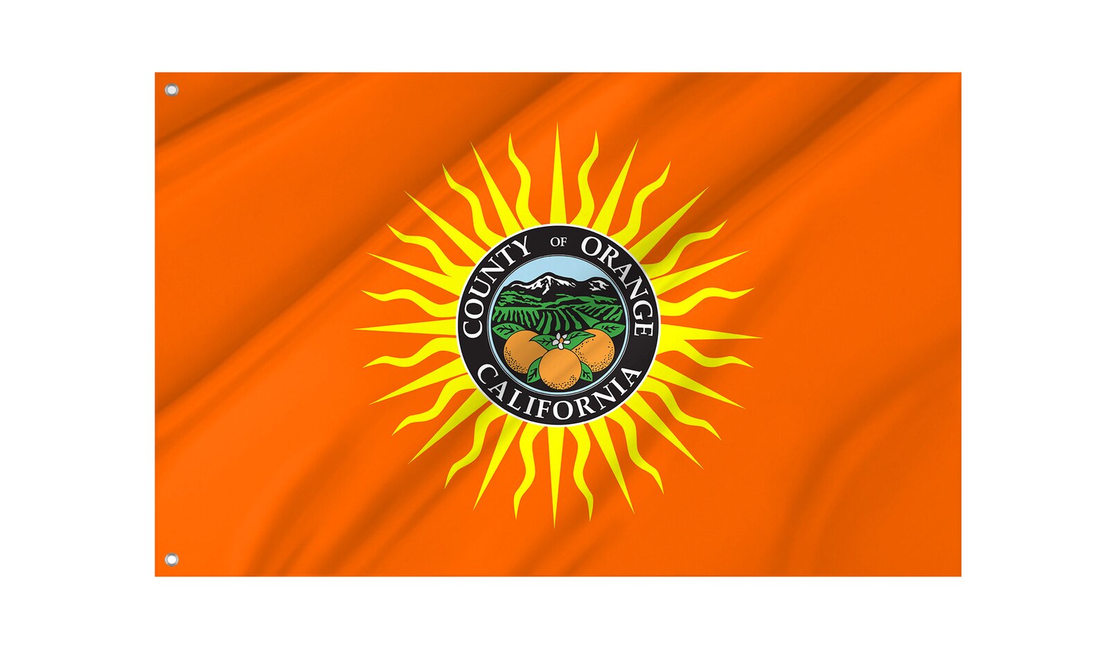 Orange County, California Flag, Unique Design Print, Double Seams ...