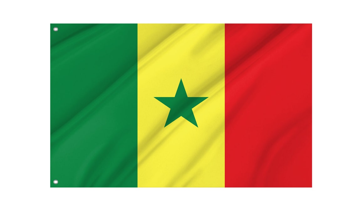 Flag of Senegal, Patriotic Flags, Unique Design Print, Flags for Indoor ...