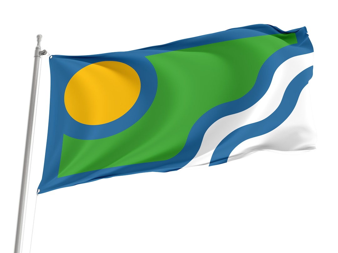 Peoria County, Illinois Flag, Unique Design Print, Double Seams, Bright ...