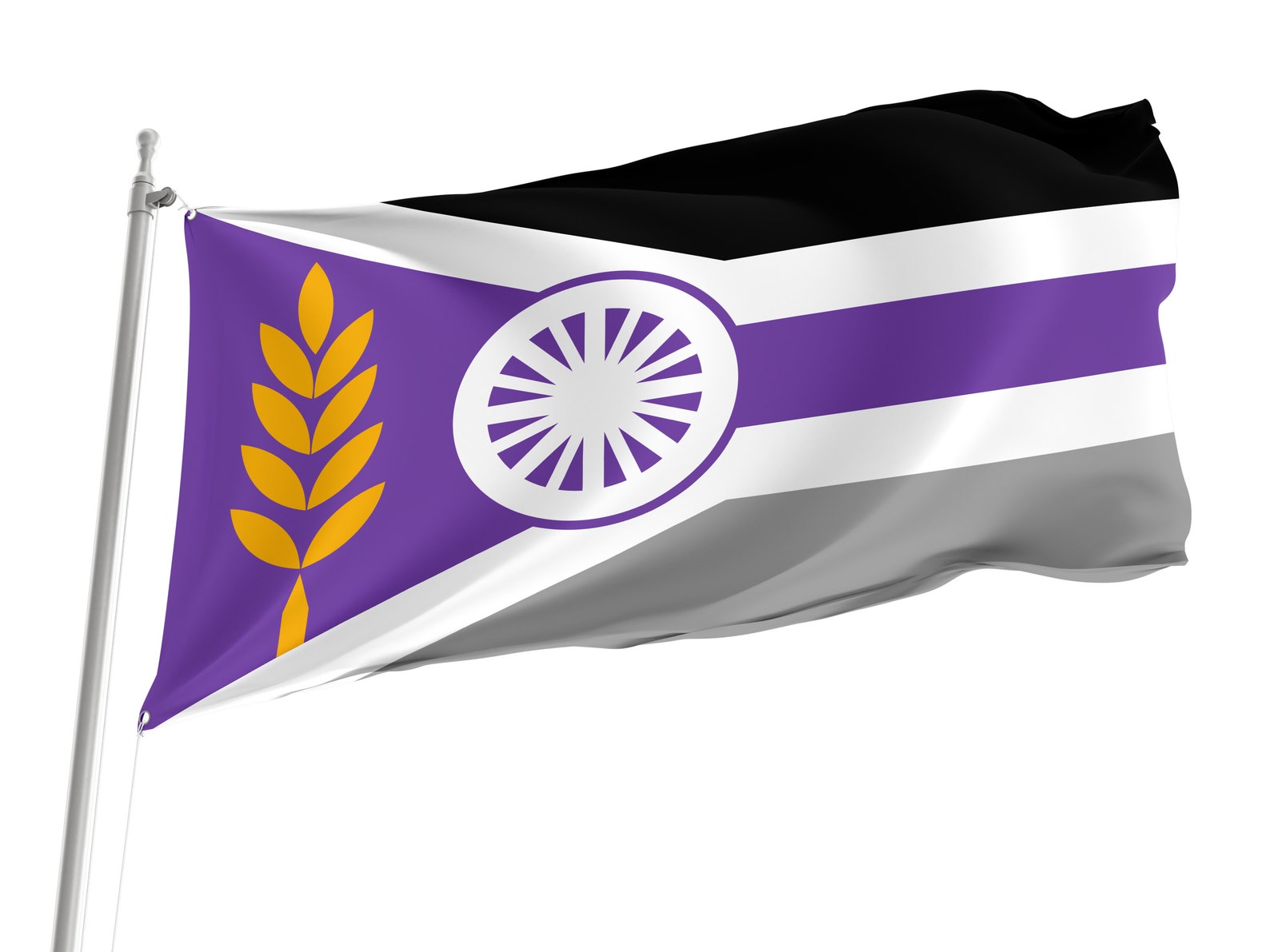 Milford, Nebraska Flag: Unique Design, Bright Colors (3x5ft / 90x150cm ...
