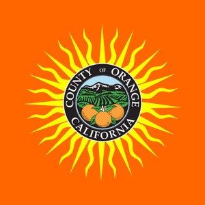 Orange County, California Flag, Unique Design Print, Double Seams ...