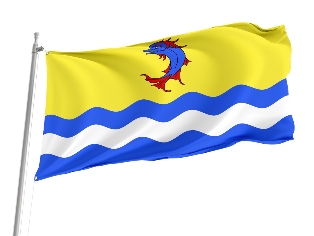 Drapeau du département de la Drôme avec œillets en laiton, France ...